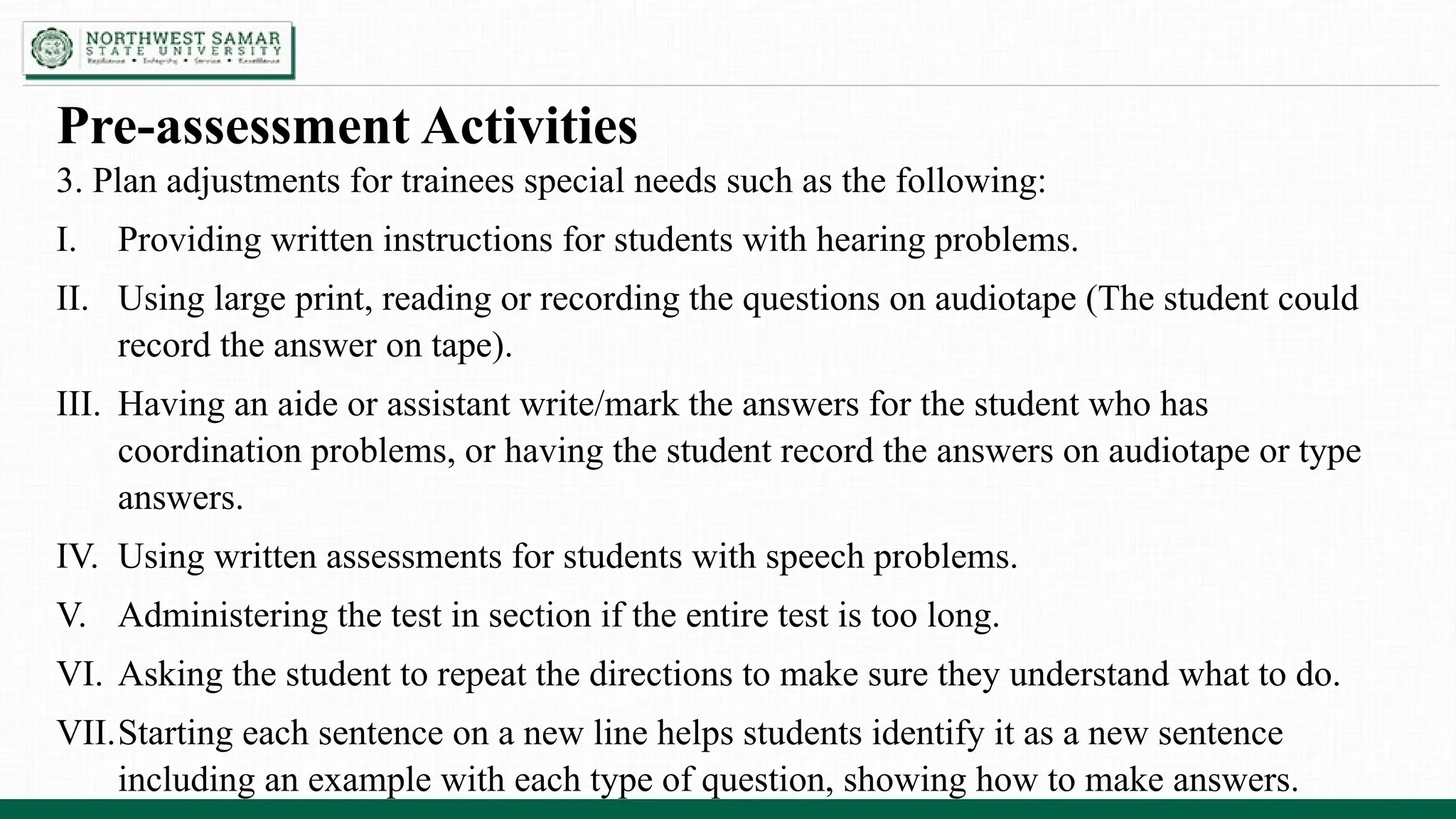 Conducting pre-assessment.pptxryheu et r5t5 | PPTX