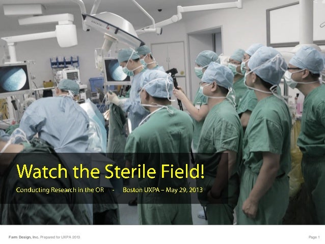 Watch the Sterile Field! Conducting Research in the OR