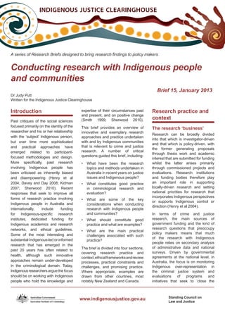 Conducting research with indigenous peoples and communities | PDF