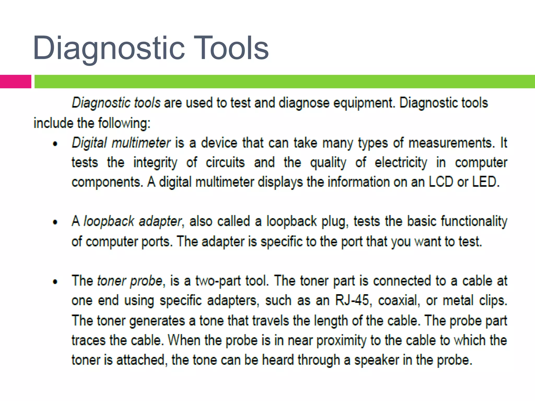 Conducting test on the installed computer system | PPTX