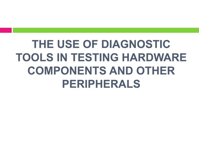 Conducting test on the installed computer system | PPTX