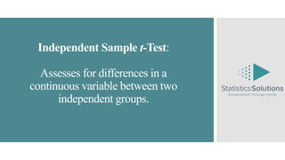 Conducting Tests of Differences | PPT