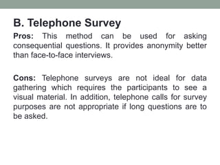 Conducting the survey by Ajas | PPT