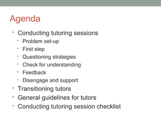 Conducting tutoring sessions | PPT