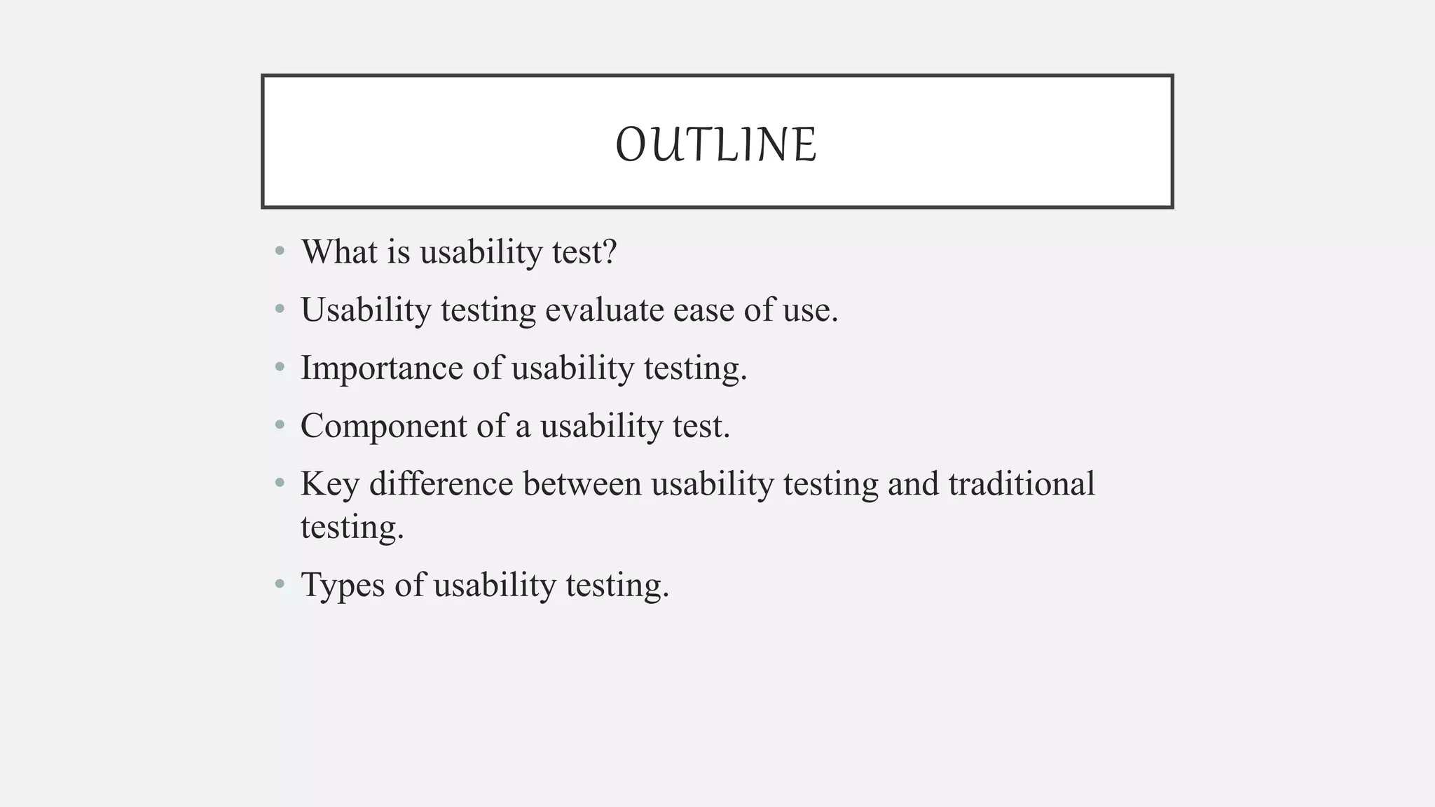 Conducting usability test | PPT