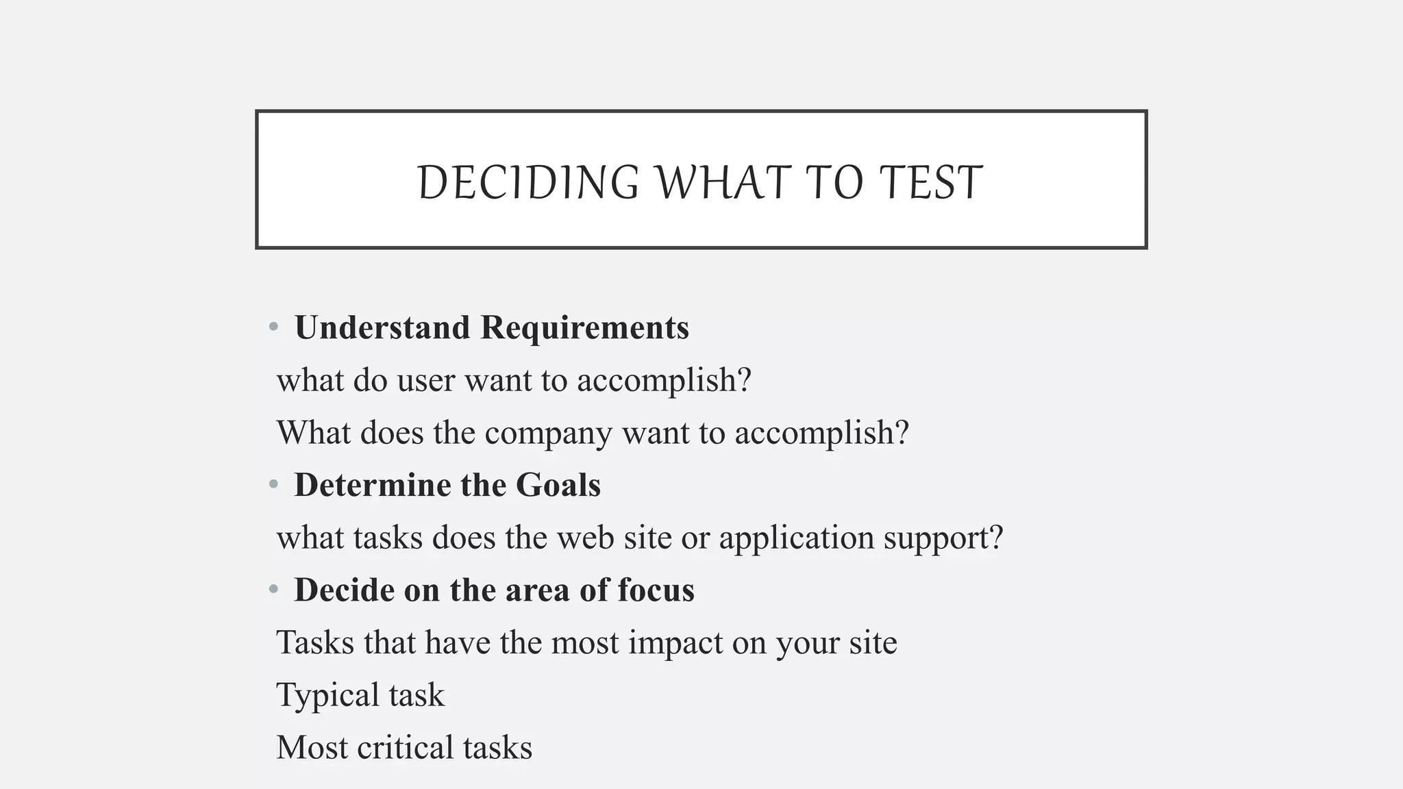Conducting usability test | PPT