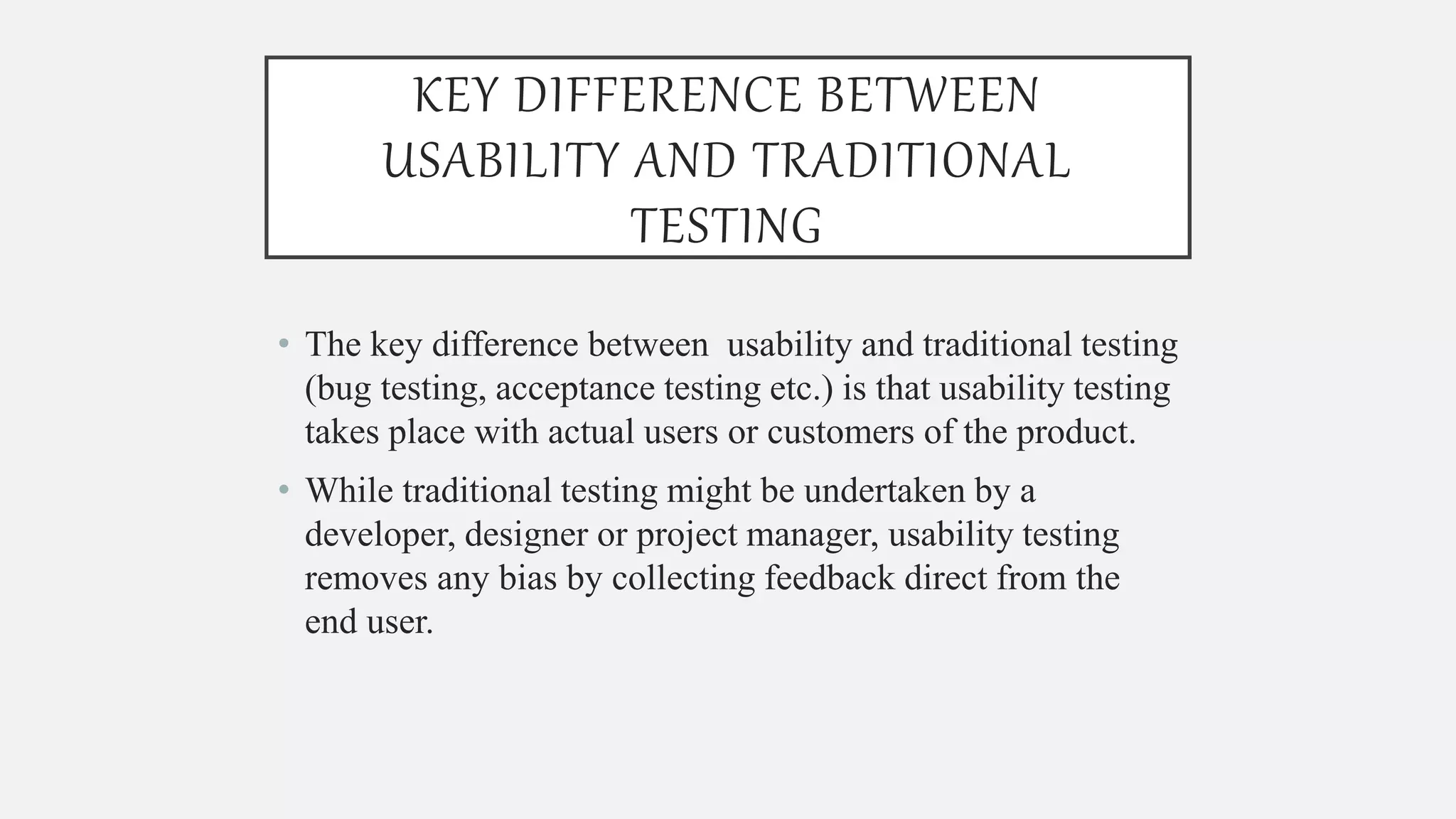 Conducting usability test | PPT