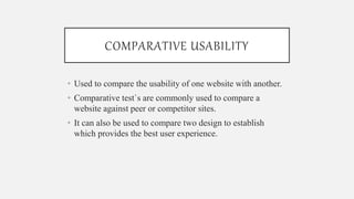 Conducting usability test | PPT