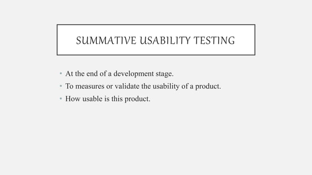 Conducting usability test | PPT