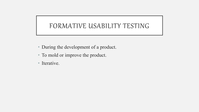 Conducting usability test | PPT