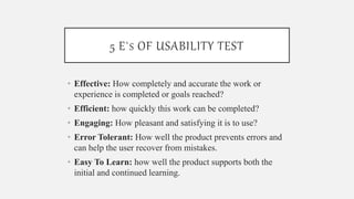Conducting usability test | PPT