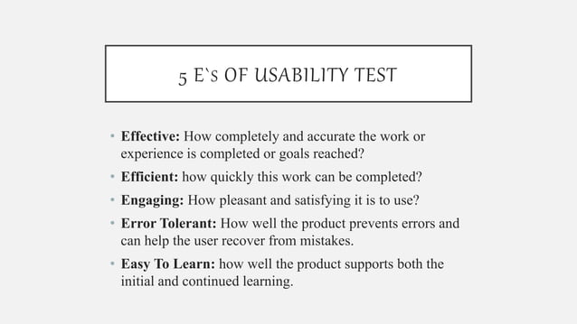 Conducting usability test | PPT