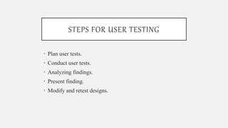 Conducting usability test | PPT