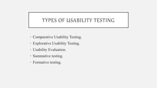 Conducting usability test | PPT