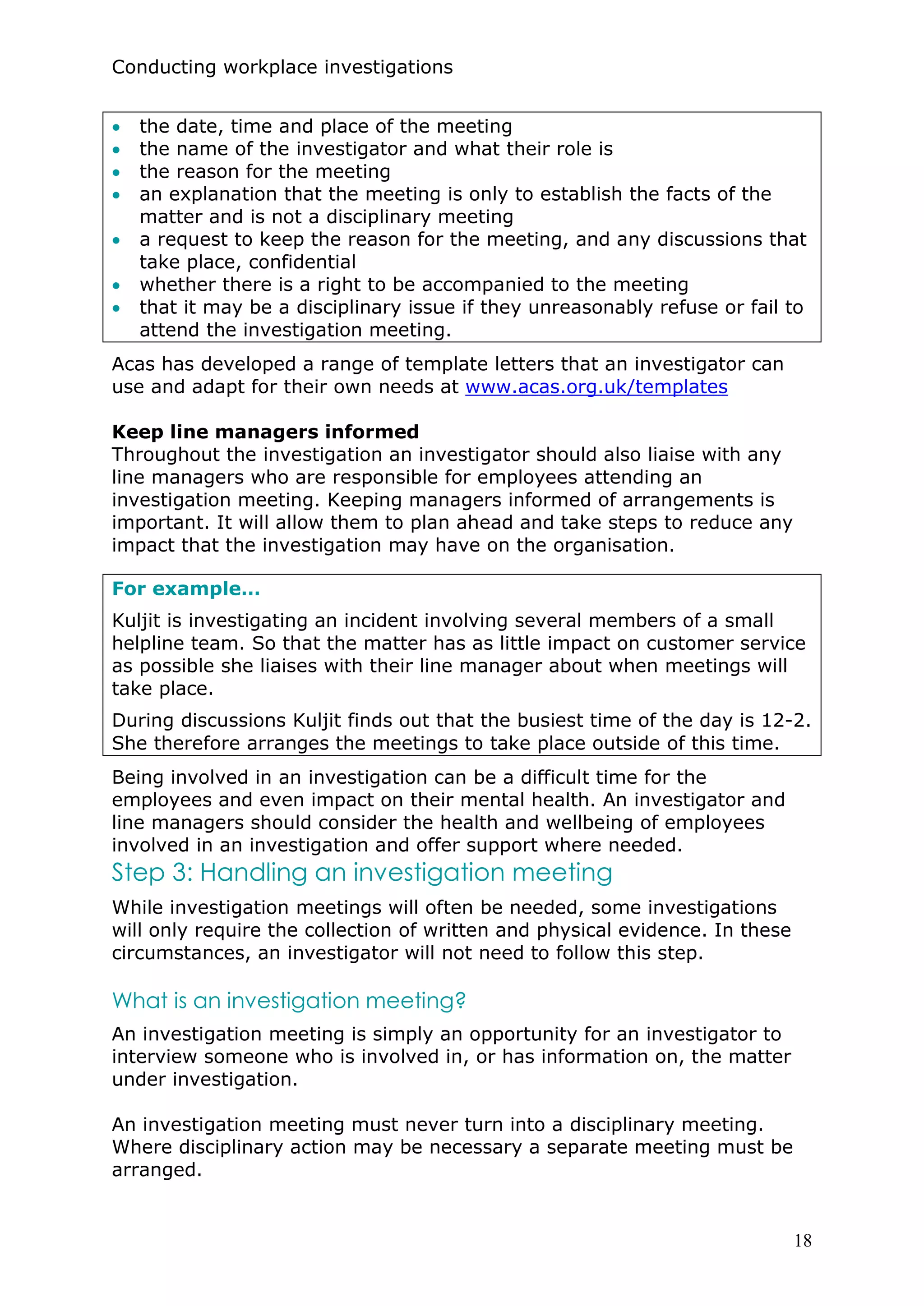 Guide for Workplace iInvestigations | PDF