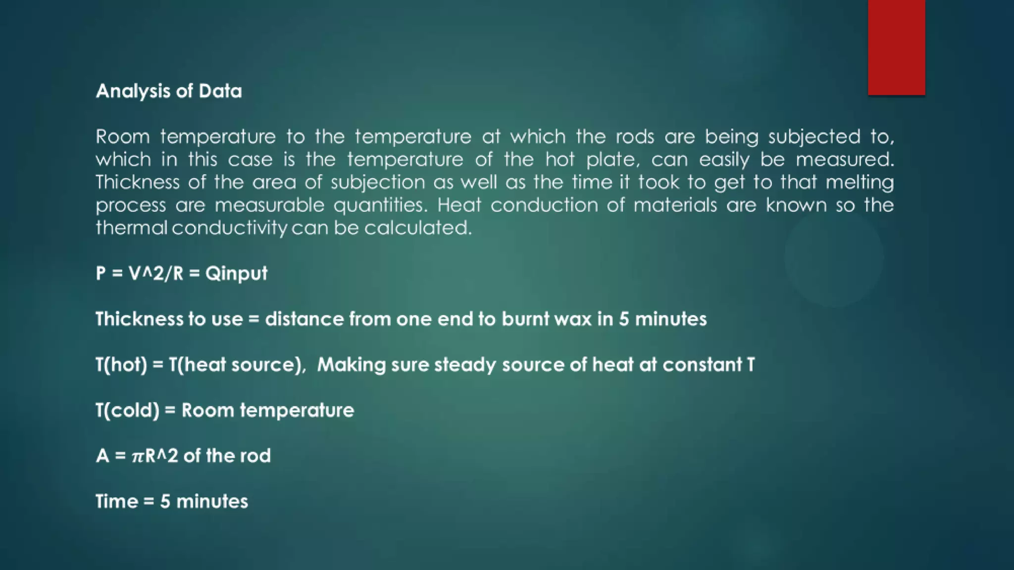 Conduction Experiment | PPTX