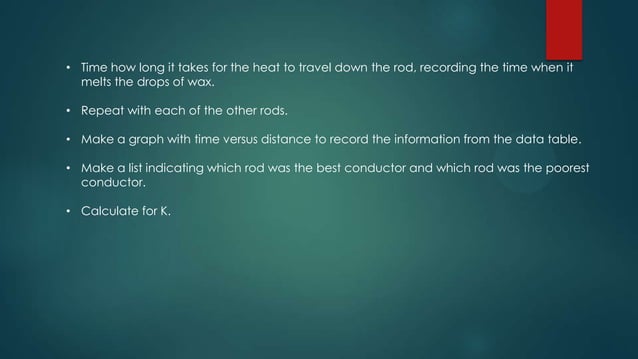 Conduction Experiment | PPTX