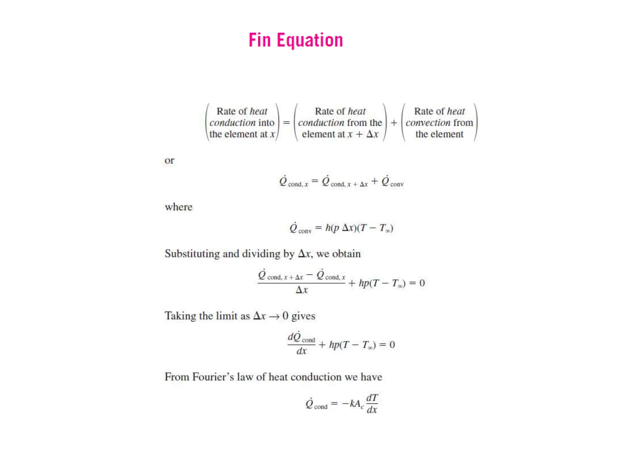 Conduction heat transfer including fin .ppt
