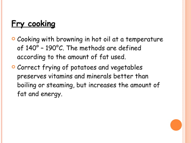 Cooking Methods | PPT