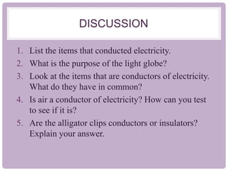Conductionofmaterialsprac | PPTX