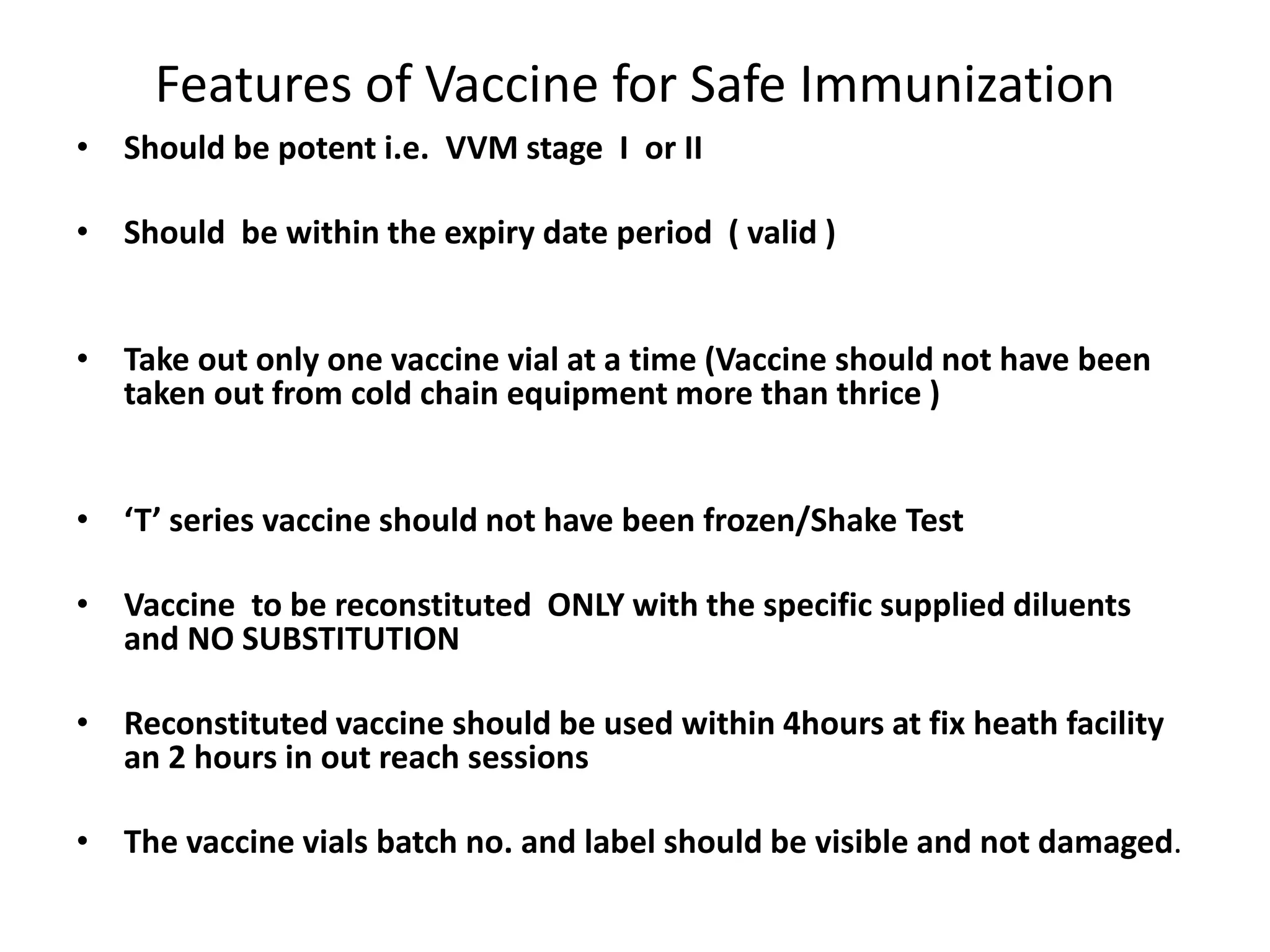 Conduction of safe_immunization | PPTX