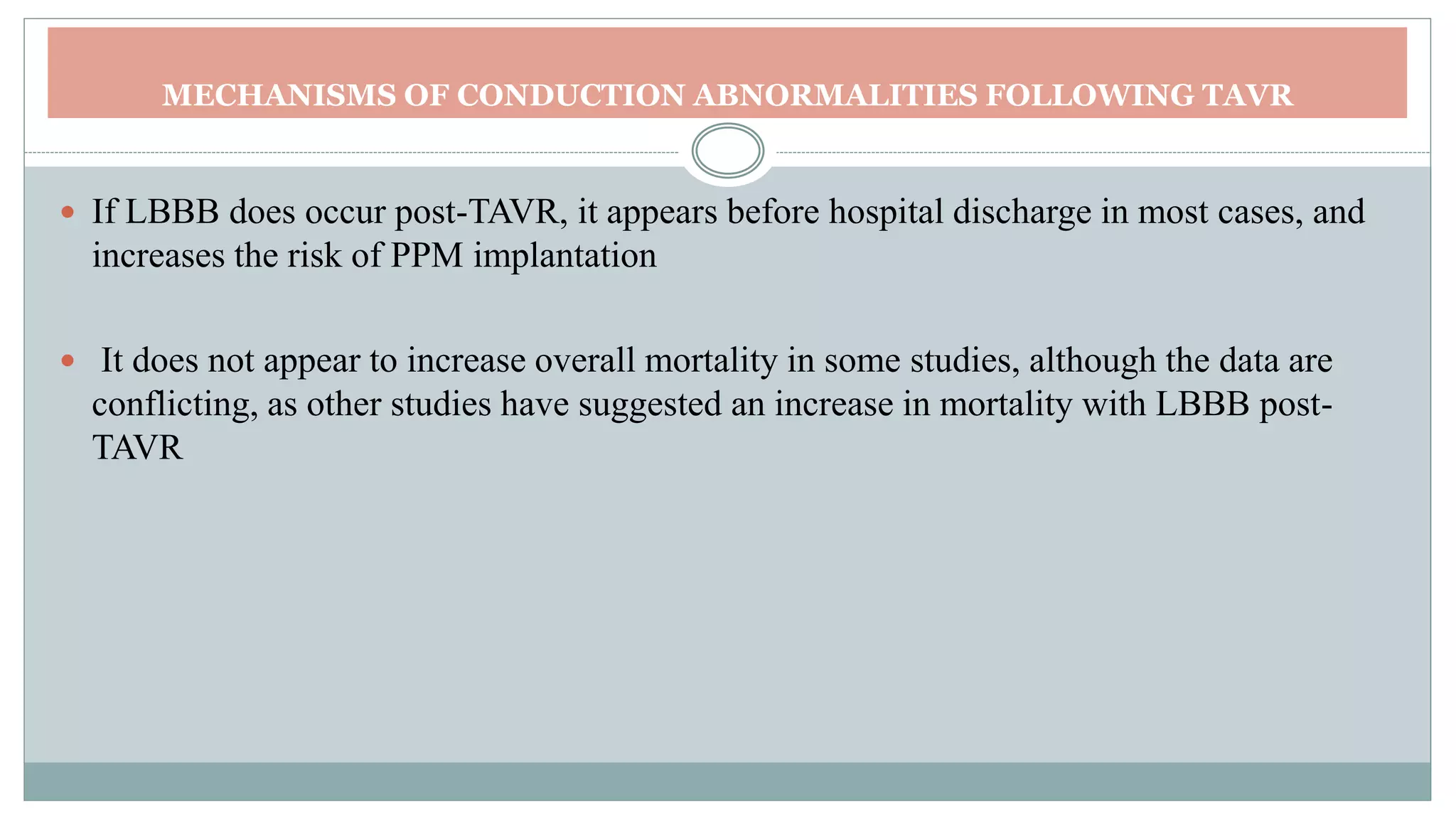 Conduction system abnormalities after transcatheter aortic valve ...