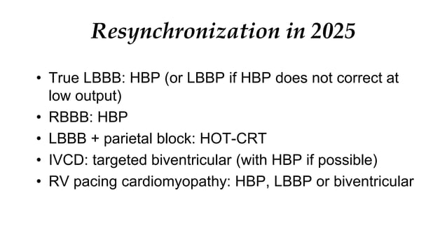 Conduction system pacing as resynchronization | PPTX