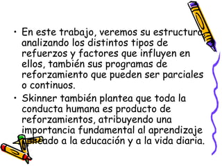 Conductismo skinner | PPT