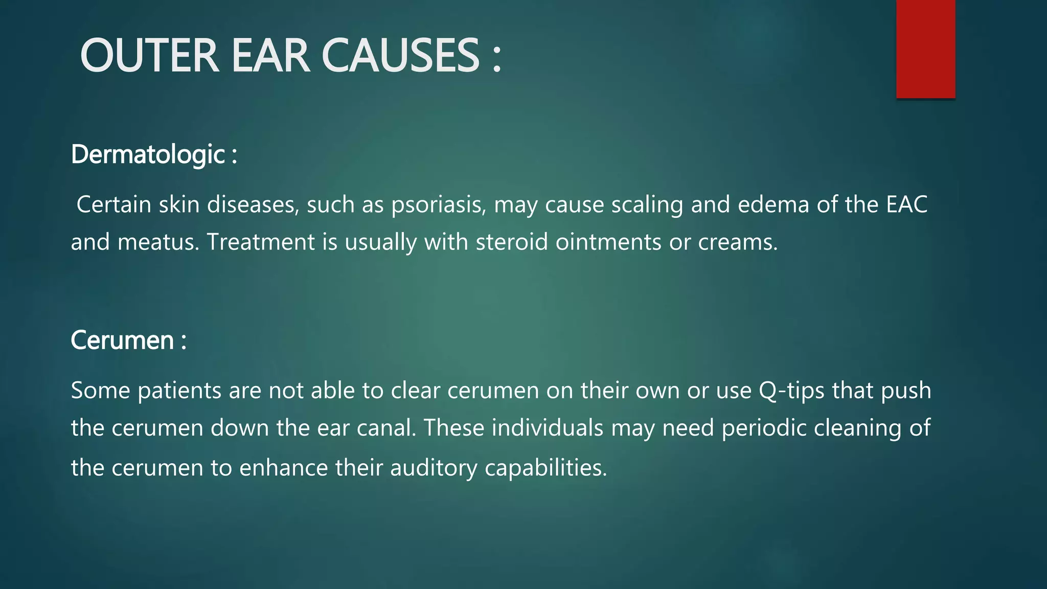 Conductive hearing loss | PPTX