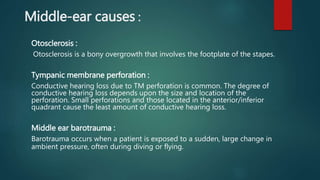 Conductive hearing loss | PPTX