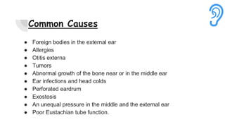 Conductive vs sensorineural hearing loss | PPTX