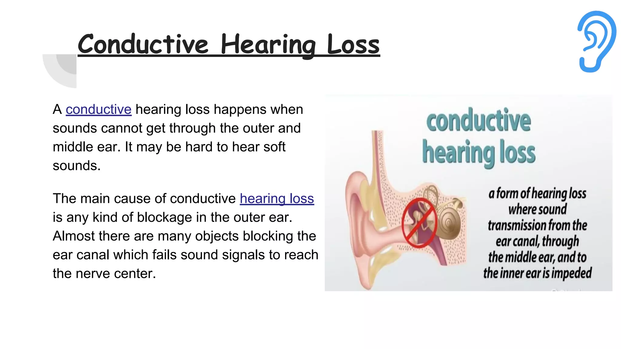 Conductive vs sensorineural hearing loss | PPT