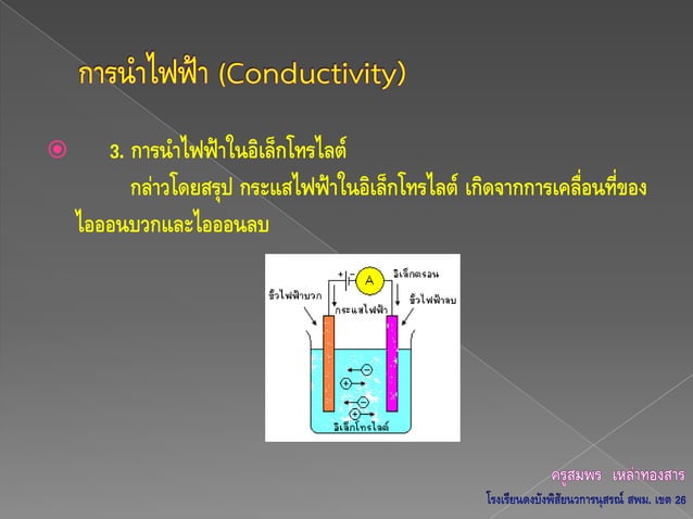 การนำไฟฟ้า (Conductivity) | PDF