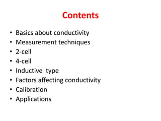 Conductivity measurement | PPTX