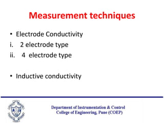 Conductivity measurement | PPTX