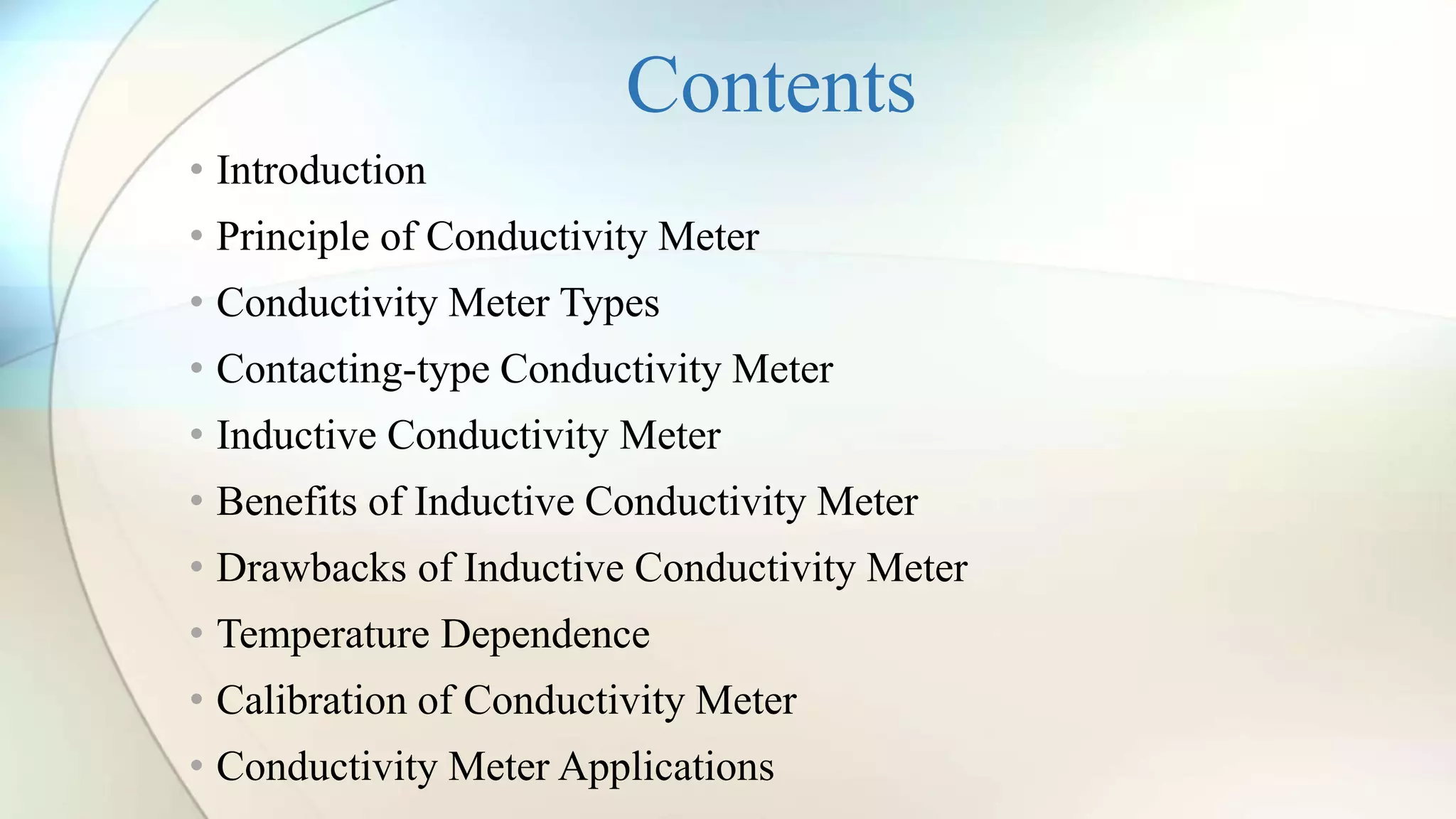 Conductivity Meter | PPTX