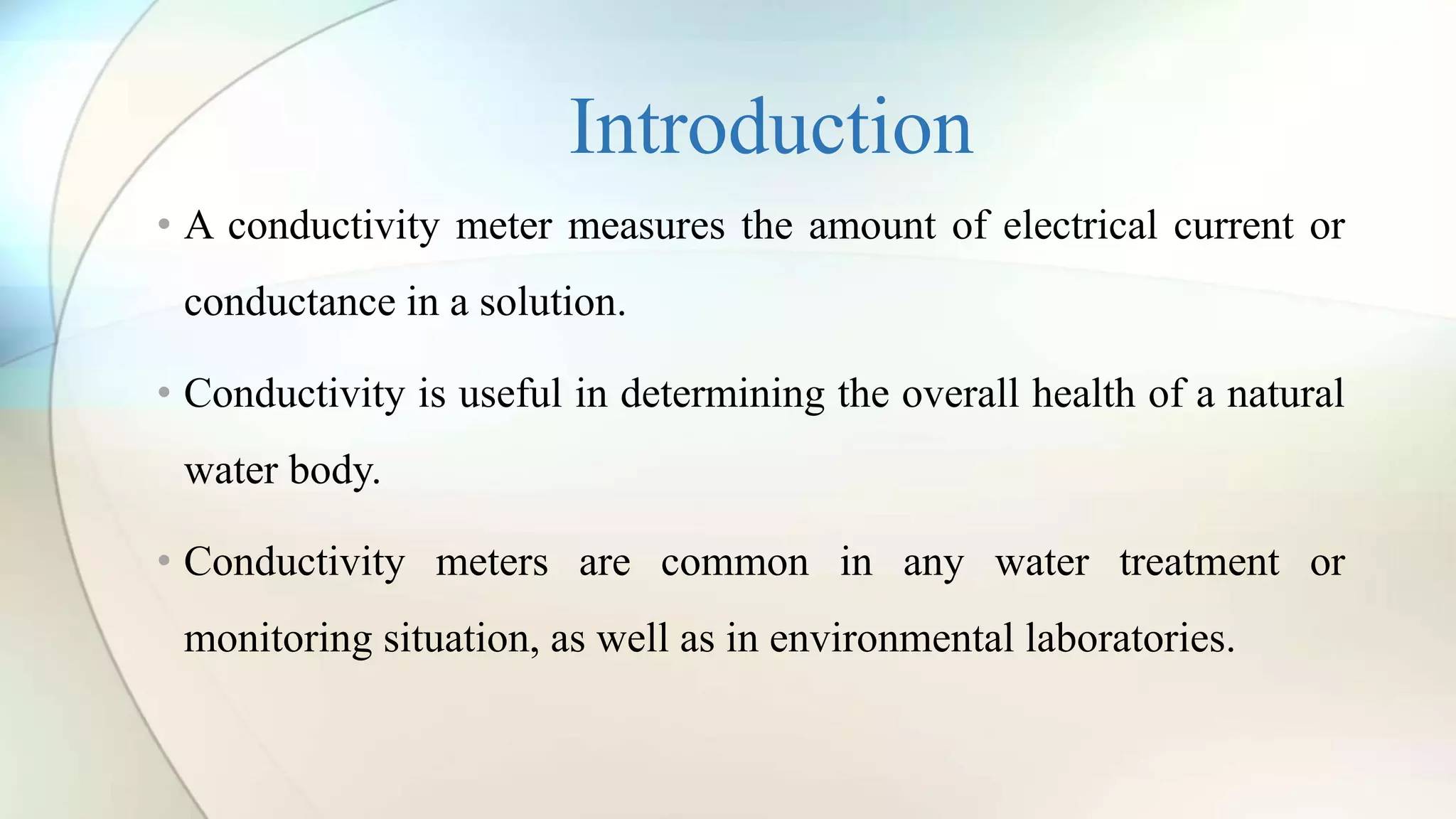 Conductivity Meter | PPTX