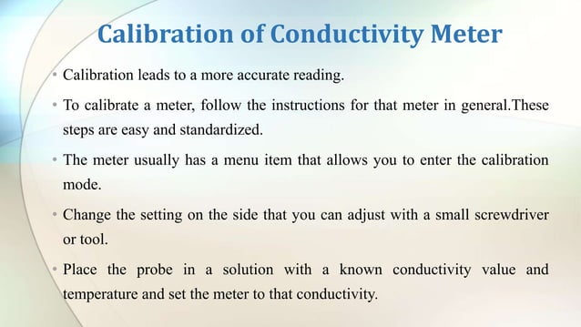 Conductivity Meter | PPTX