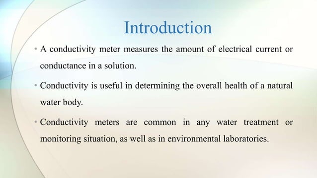 Conductivity Meter | PPTX