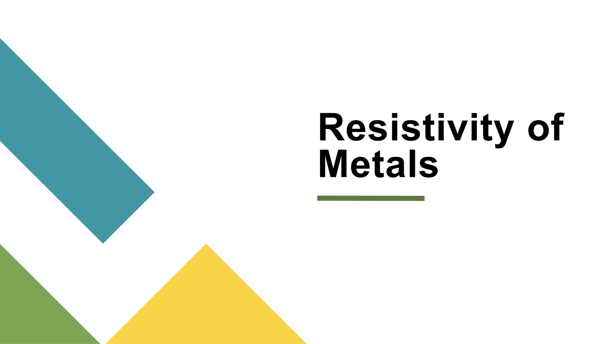 Conductivity of Metals helping you understand the types of conductivity ...