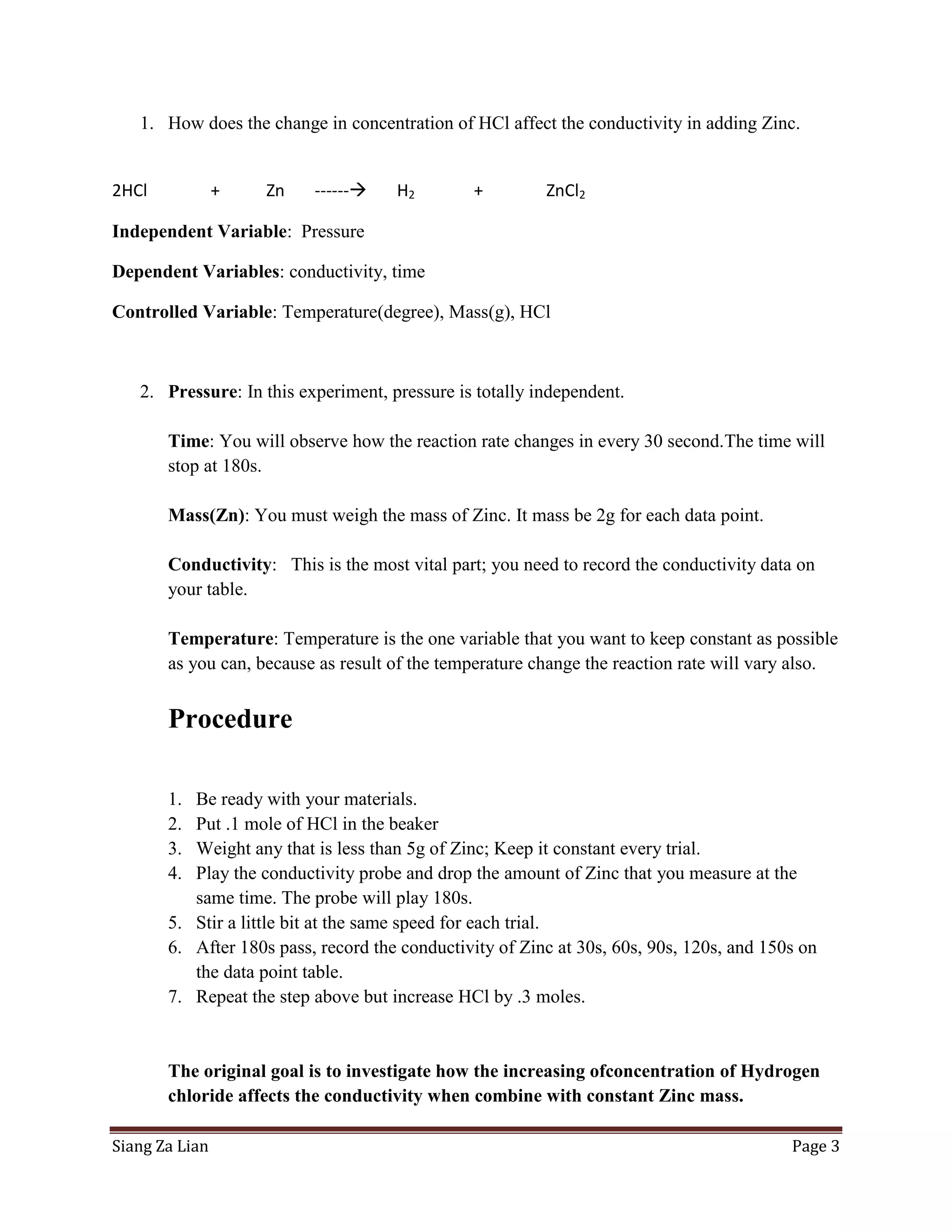 Conductivity rate | DOCX