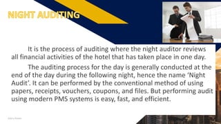 Conduct night audit | PDF