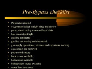 Conduct of perfusion | PPT