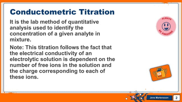 Conductometric titration | PPTX