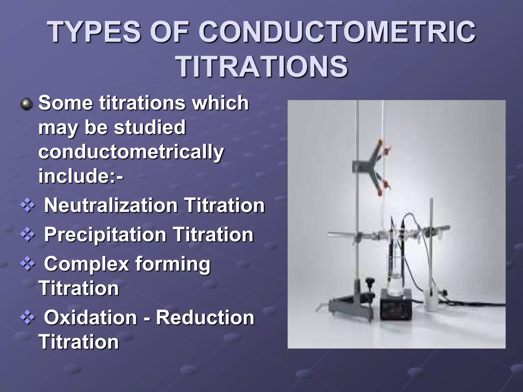 Conductometric titrations copy | PPTX