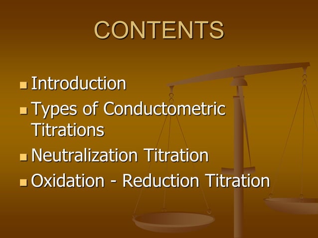 Conductometric titrations copy | PPT