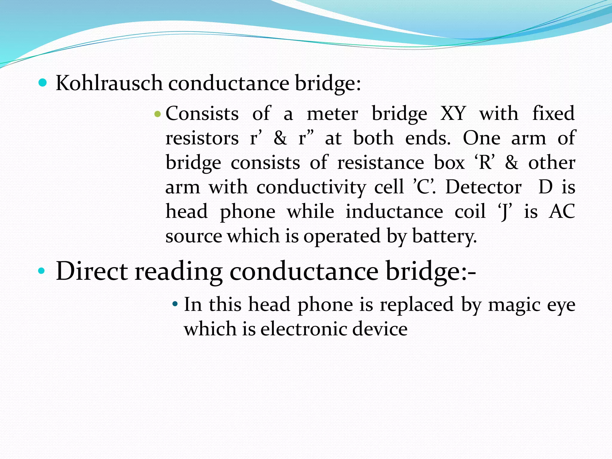 Conductometry titration | PPTX