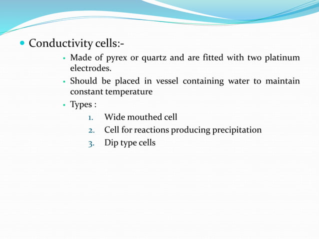 Conductometry titration | PPTX | Chemistry | Science