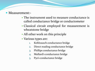 Conductometry titration | PPTX