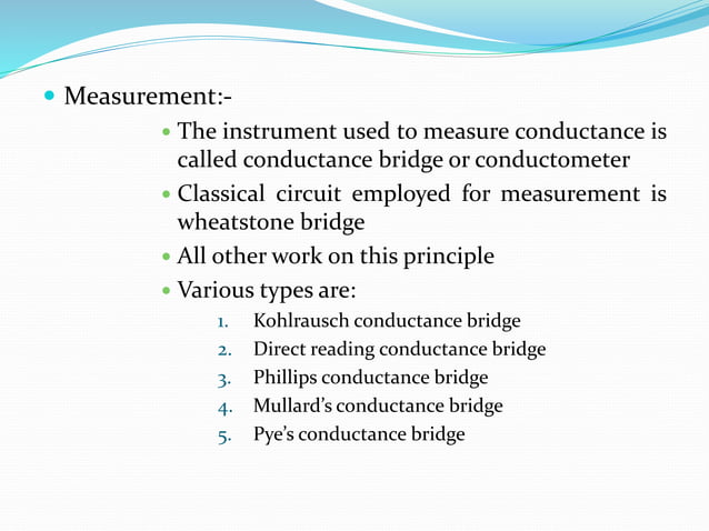 Conductometry titration | PPTX | Chemistry | Science